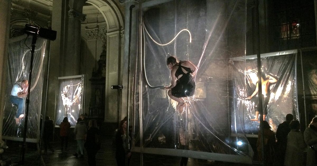 Shrink Wrapped Person